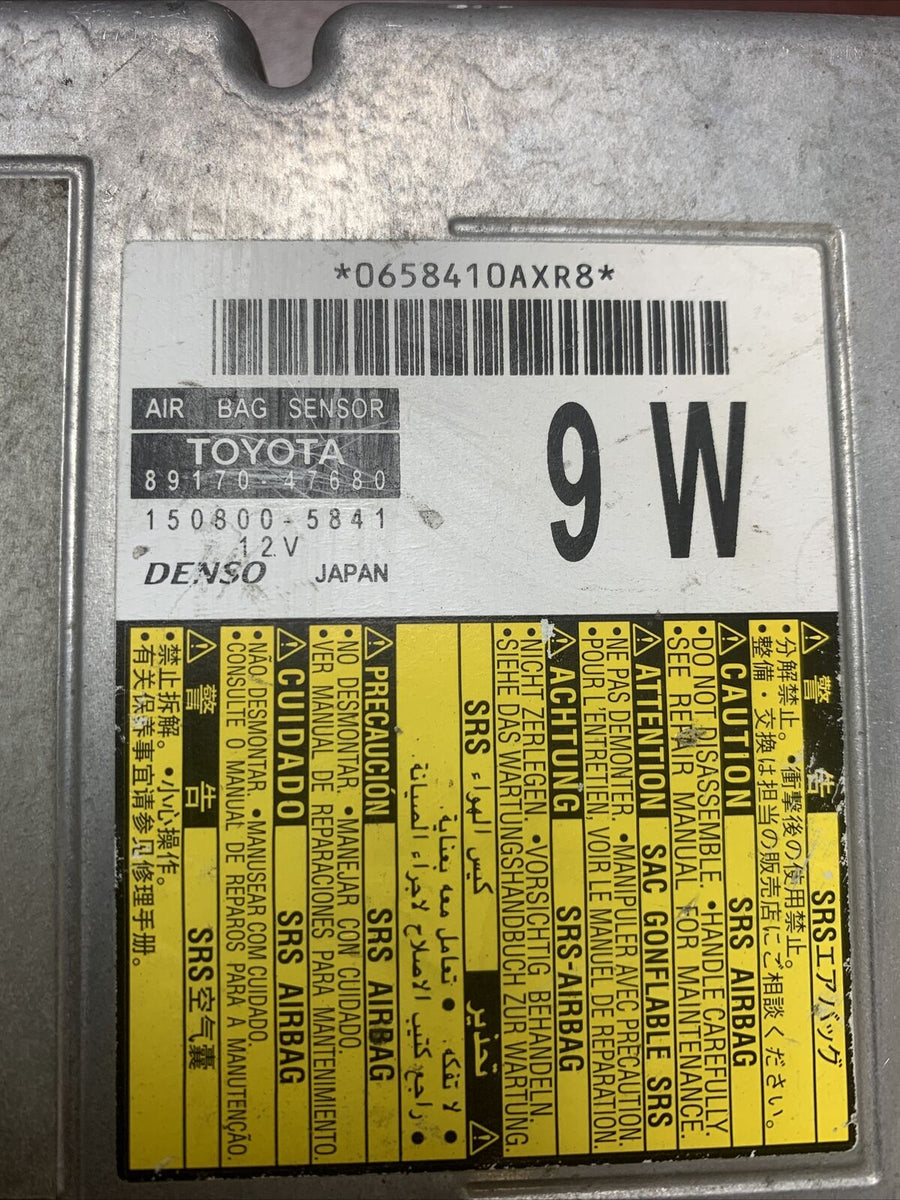 TOYOTA PRIUS AIRBAG CONTROL MODULE PN: 89170-47680 (P) – Airbag Master Tech