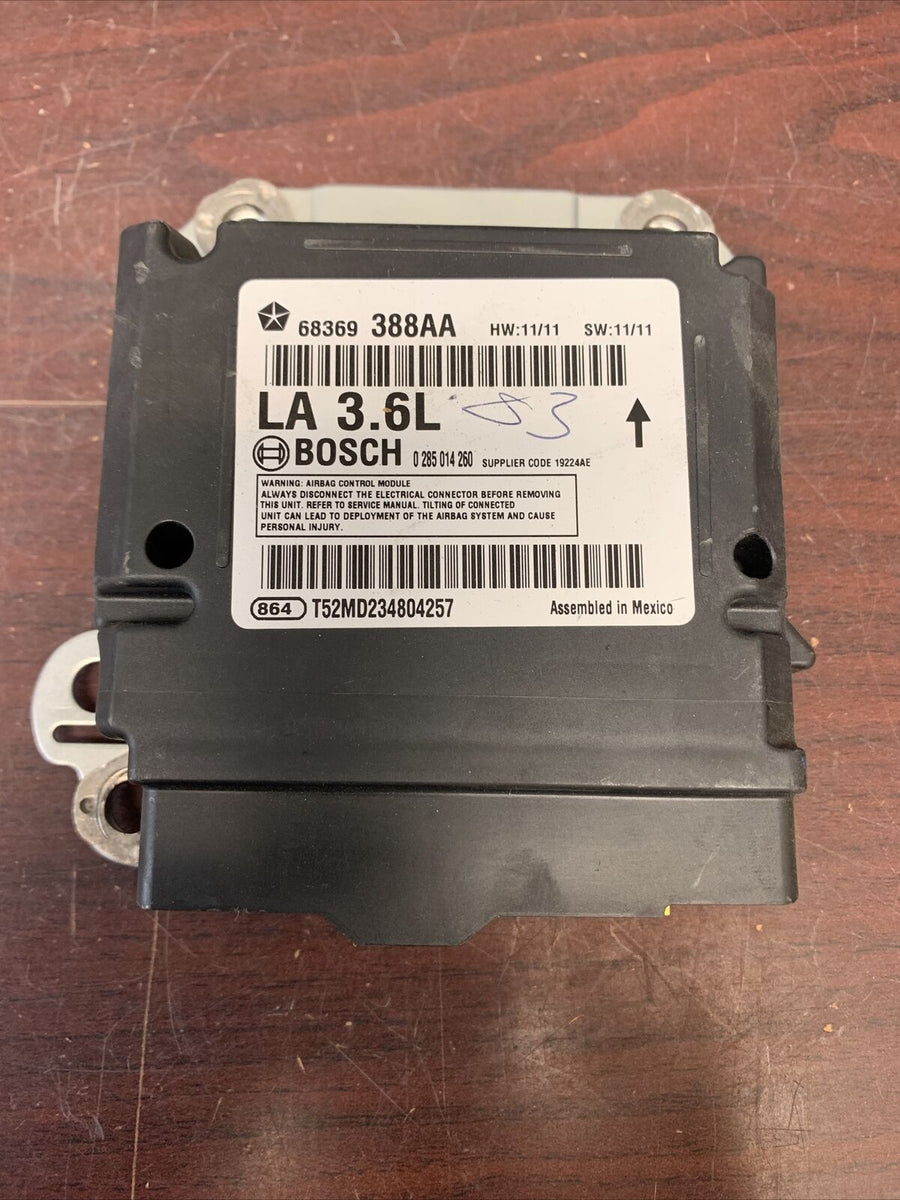 DODGE CHALLENGER AIRBAG CONTROL MODULE P/N 68369388AA (P) – Airbag ...