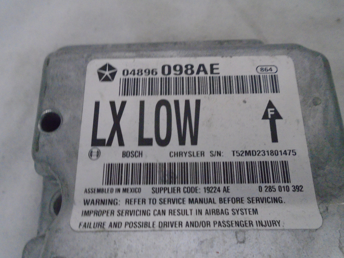 Chrysler 300 Airbag Module 04896098AE (P) – Airbag Master Tech